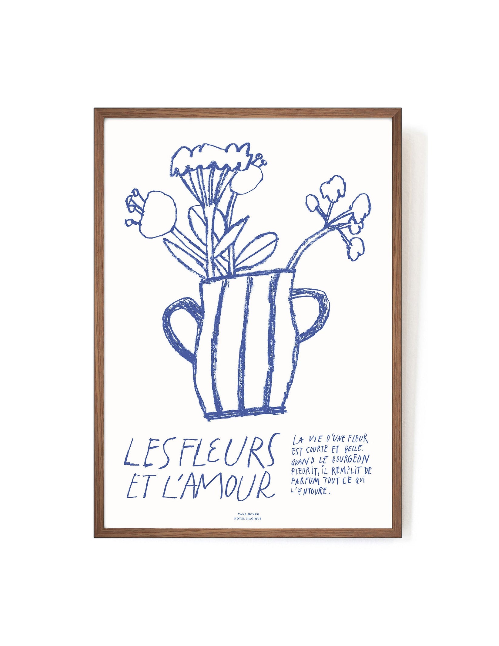 Hôtel Magique art print Les Fleurs et L'Amour by Yana Boyko